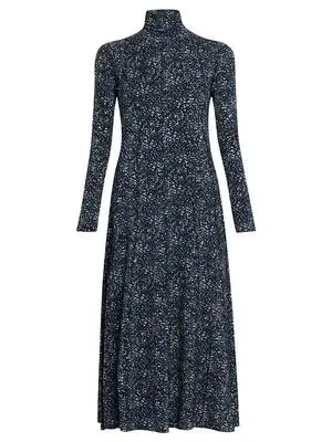 Proenza Schouler Mabel Printed Jersey Maxi Dress - Navy Multi