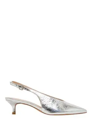 DOLCEVITA Alenna Slingback Heel - Silver Distressed Leather