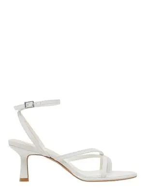 DOLCEVITA Morah Strappy Stiletto Heels - True White Leather