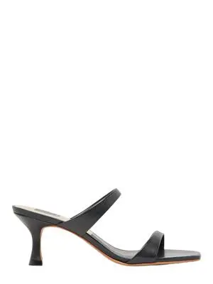 DOLCEVITA GENORA Wide Heel Sandal Black Leather