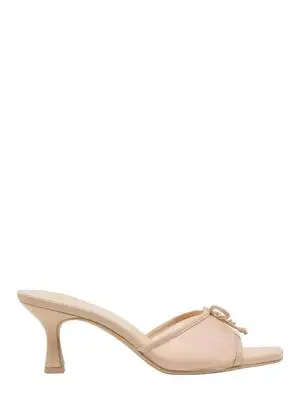 DOLCEVITA Galen Heeled Mules Praline Tulle