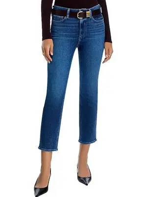 Paige Petites Cindy High Rise Straight Jeans - Arpeggio