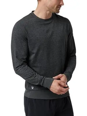 Vuori Ponto Long Sleeve Performance Tee - Charcoal