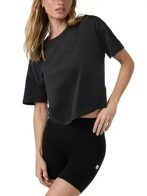 Vuori Energy Cropped T-shirt - Black