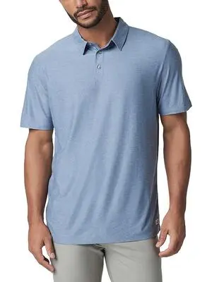 Vuori Strato Tech Polo Shirt - Chambray Heather