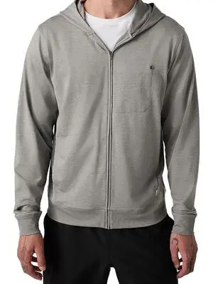 Vuori Ponto Full Zip Hoodie - Driftwood