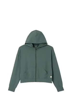 Vuori Halo Relaxed Full Zip Hoodie - Agate Green