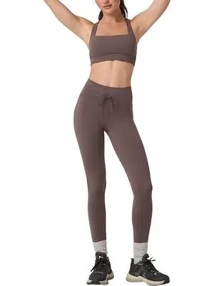 Vuori Daily Form Drawstring Leggings Berry
