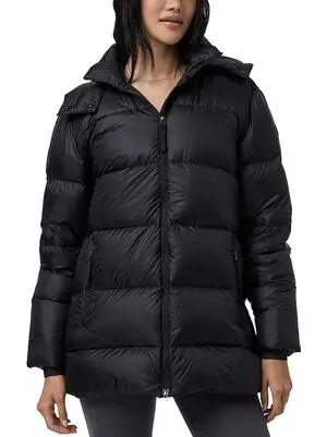 Vuori Quilted Down Coat - Black