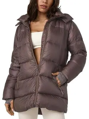 Vuori Quilted Down Coat - Huckleberry Heather