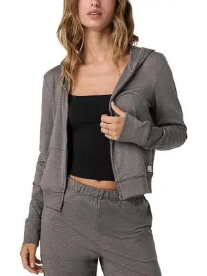Vuori Halo Zippered Hoodie - Chia Heather