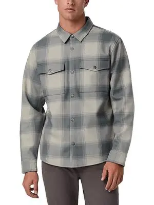 Vuori Range Plaid Shirt Jacket - Mushroom