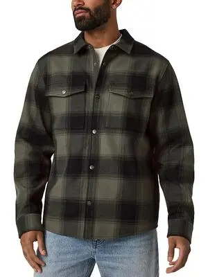 Vuori Range Plaid Shirt Jacket - Oregano