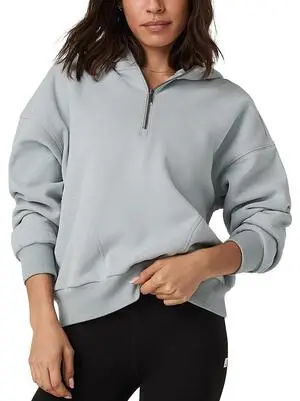 Vuori Relaxed Half Zip Hoodie - Blue Haze