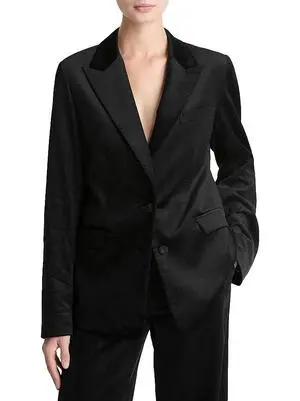 Vince Velvet Blazer - Black