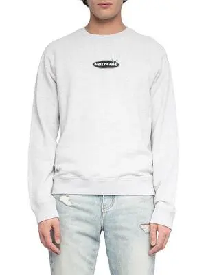 Zadig&Voltaire Uppy Slub Moto Sweatshirt - Gris Chine