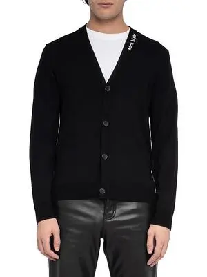 Zadig&Voltaire Remi Merino Wool Cardigan - Black