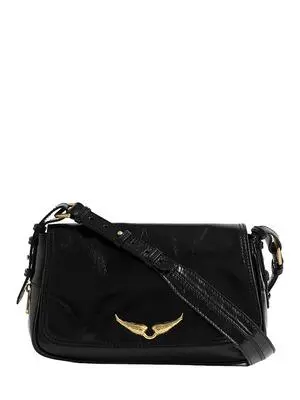 Zadig&Voltaire Le Zouzou Patent Leather Bag - Black
