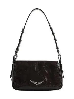 Zadig&Voltaire Le Zouzou Patent Leather Bag - Brownie