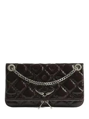 Zadig&Voltaire Rock Ii Monogram Clutch - Brownie