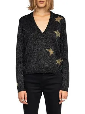 Zadig&Voltaire Rivyl V-neck Sweater - Black