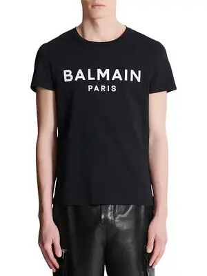 Balmain Logo Graphic Tee - Black/white