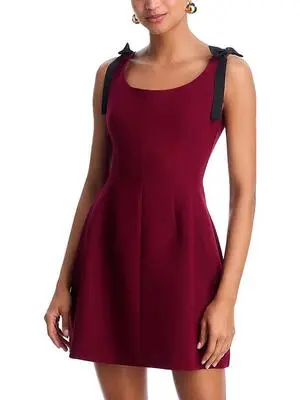 WAYF Jade Mini Dress - Merlot