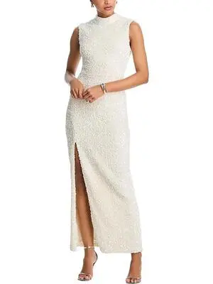 WAYF Sequin Dress - Cream