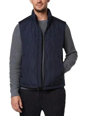 Andrew Marc Hampden Quilted Vest - Ink