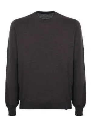 FAY Virgin Wool Sweater - Brown