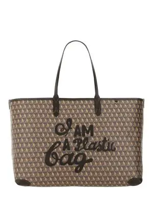 ANYA HINDMARCH I Am A Plastic Bag" Tote Bag - Brown