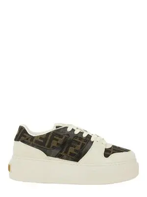 Fendi Lace-up Sneakers - Beige