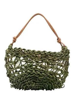 Alienina Aurora Woven Shoulder Bag - Green