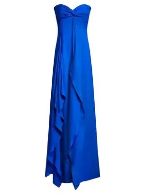 Ralph Lauren Ruffled-detail Maxi Dress - Blue