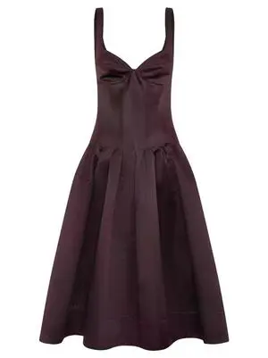 NICHOLAS Cory Pleated Dress - Purple