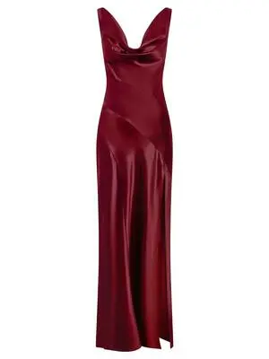 NICHOLAS Alfina Cowl-neck Maxi Dress - Red