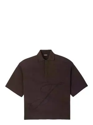 Jacquemus Logo-detailing Polo Shirt - Brown