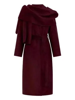 NICHOLAS Candice Belted Coat - Red