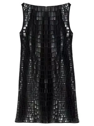 DSQUARED2 Crocodile-Effect Mini Dress