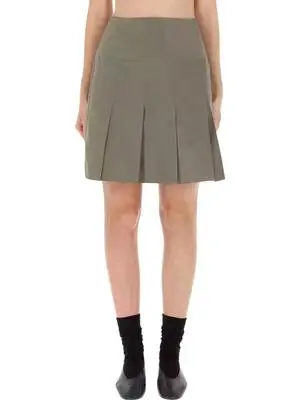Our Legacy Pleated Mini Skirt - Green