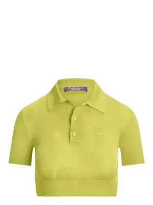 Ralph Lauren Cropped Polo Shirt - Yellow