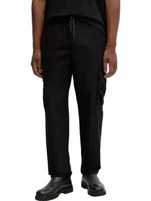 Versace Drawstring-waist Cargo Trousers - Black