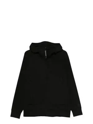 C.P. COMPANY Hooded Zip Sweatshirt - Black