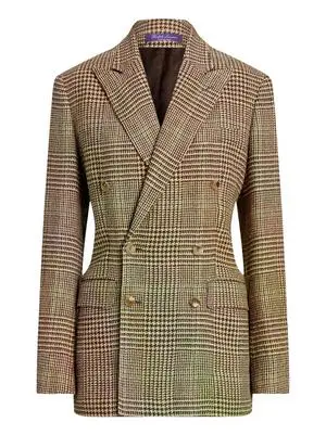 RALPH LAUREN Checked Double-Breasted Blazer