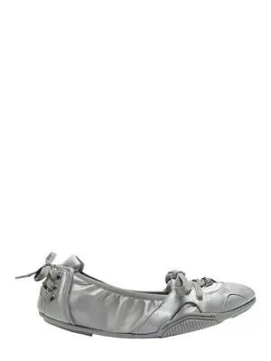 Acne Studios Satin-Finish Ballet Flats Grey
