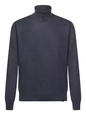 FAY Roll-neck Sweater - Blue