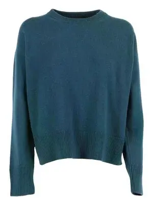 FILIPPO DE LAURENTIIS Crew-neck Ribbed Sweater - Blue
