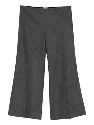 Khaite Flared Cropped Trousers - Grey