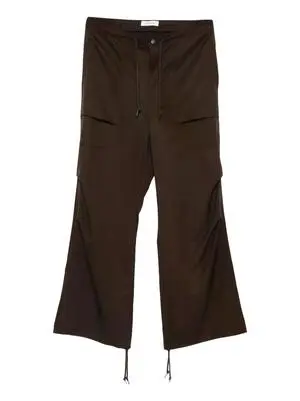 ENTIRE STUDIOS Drawstring Cargo Trousers - Brown