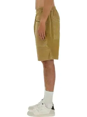 MARANT Cotton Cargo Shorts - Neutrals